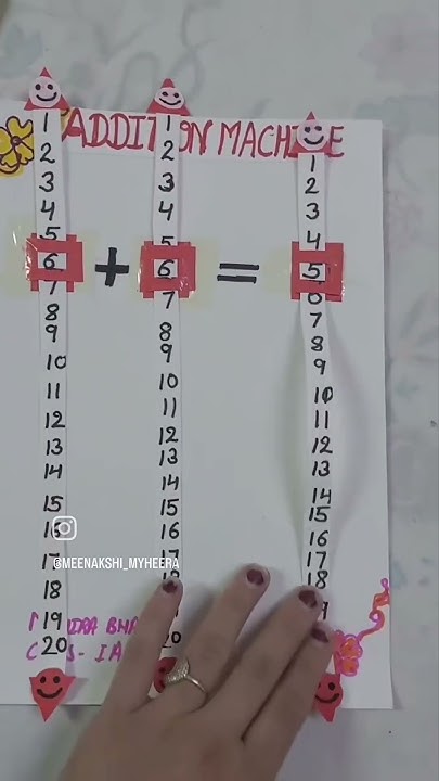 Addition Machine # subtraction flower # Project ideas # Class 1 - YouTube