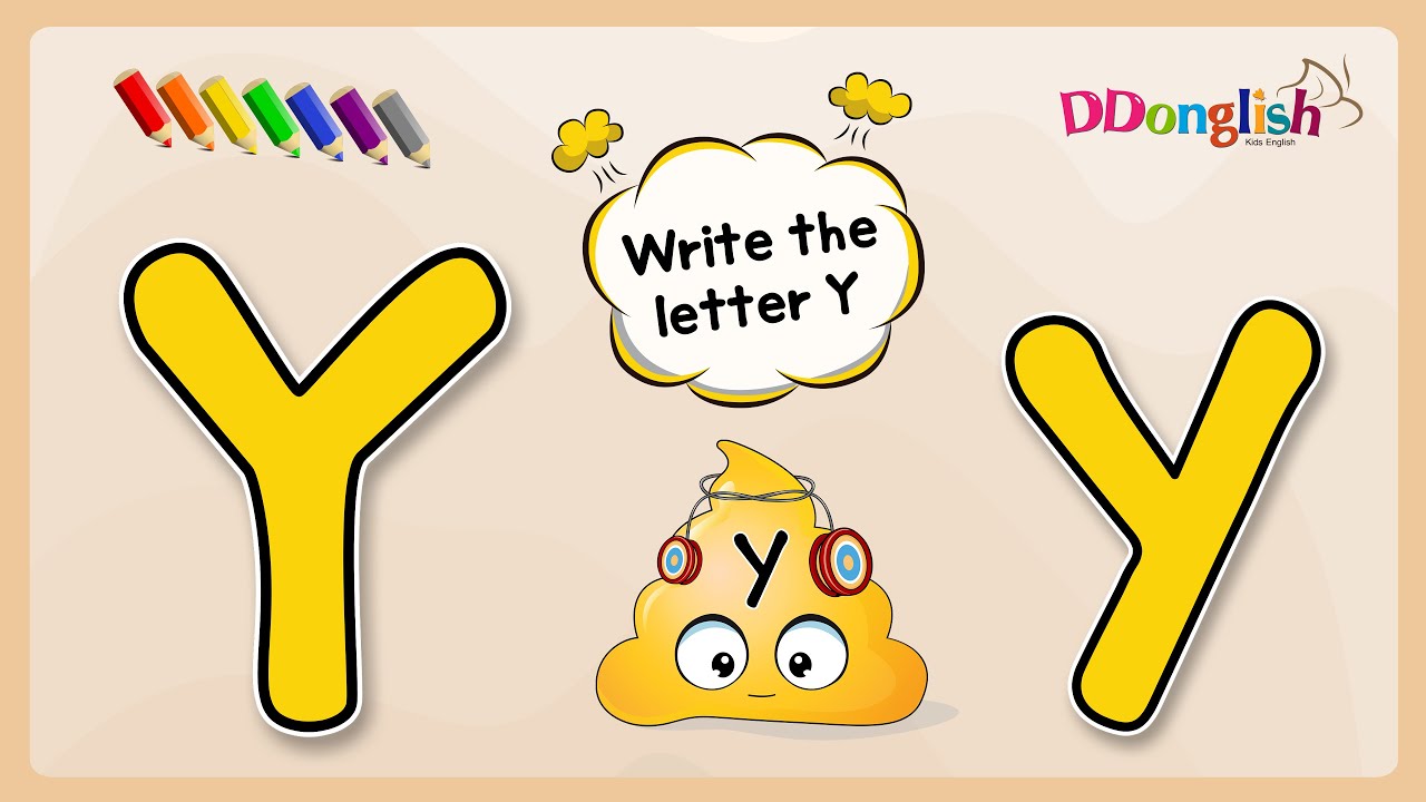Learn to write the letter Y with Yeats Yo-yo | Alphabet writing ...