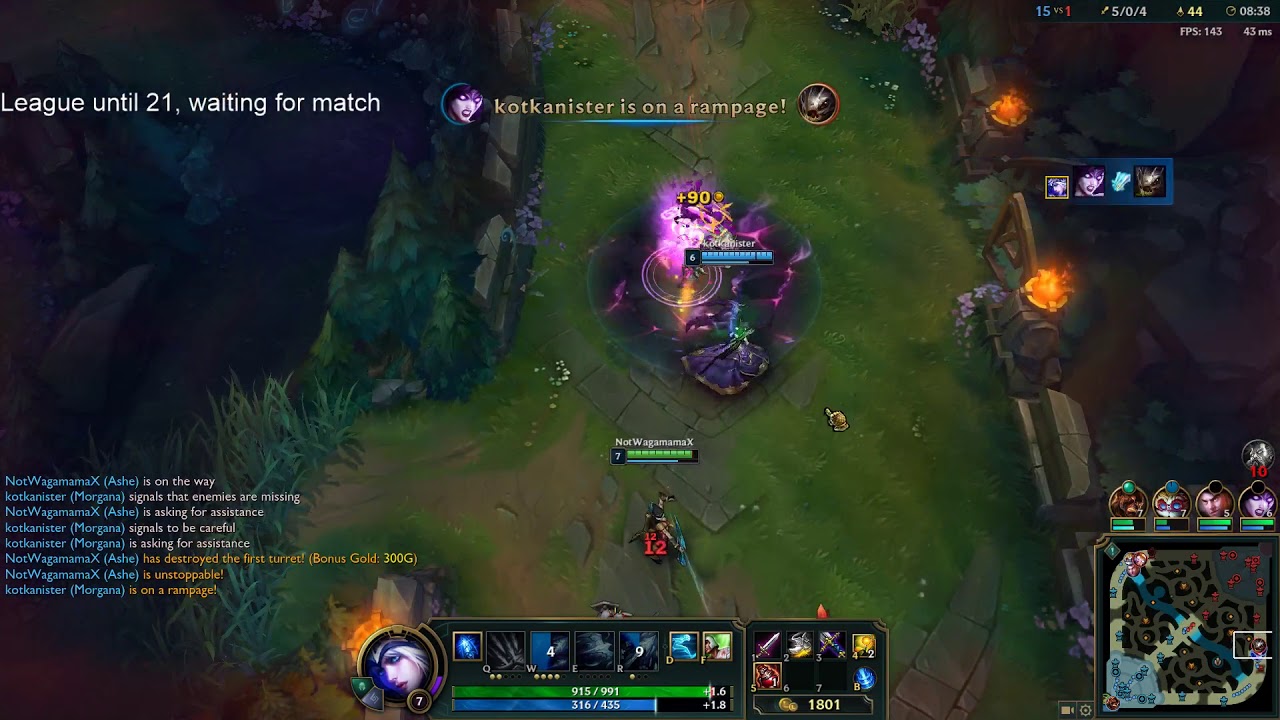 Waga plays League w/ Storm, Hovi & Maffew - YouTube