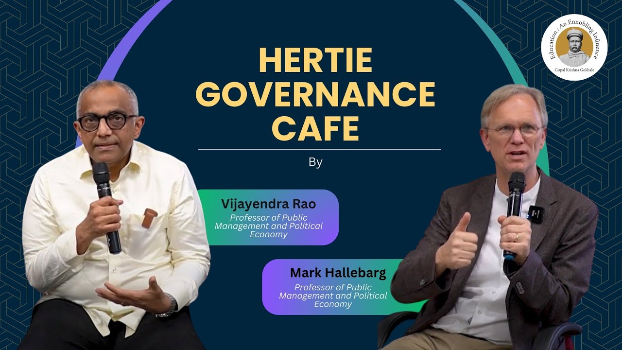 Hertie Governence Cafe | Vijayendra Rao | Mark Hallerberg | Gokhale Institute - YouTube