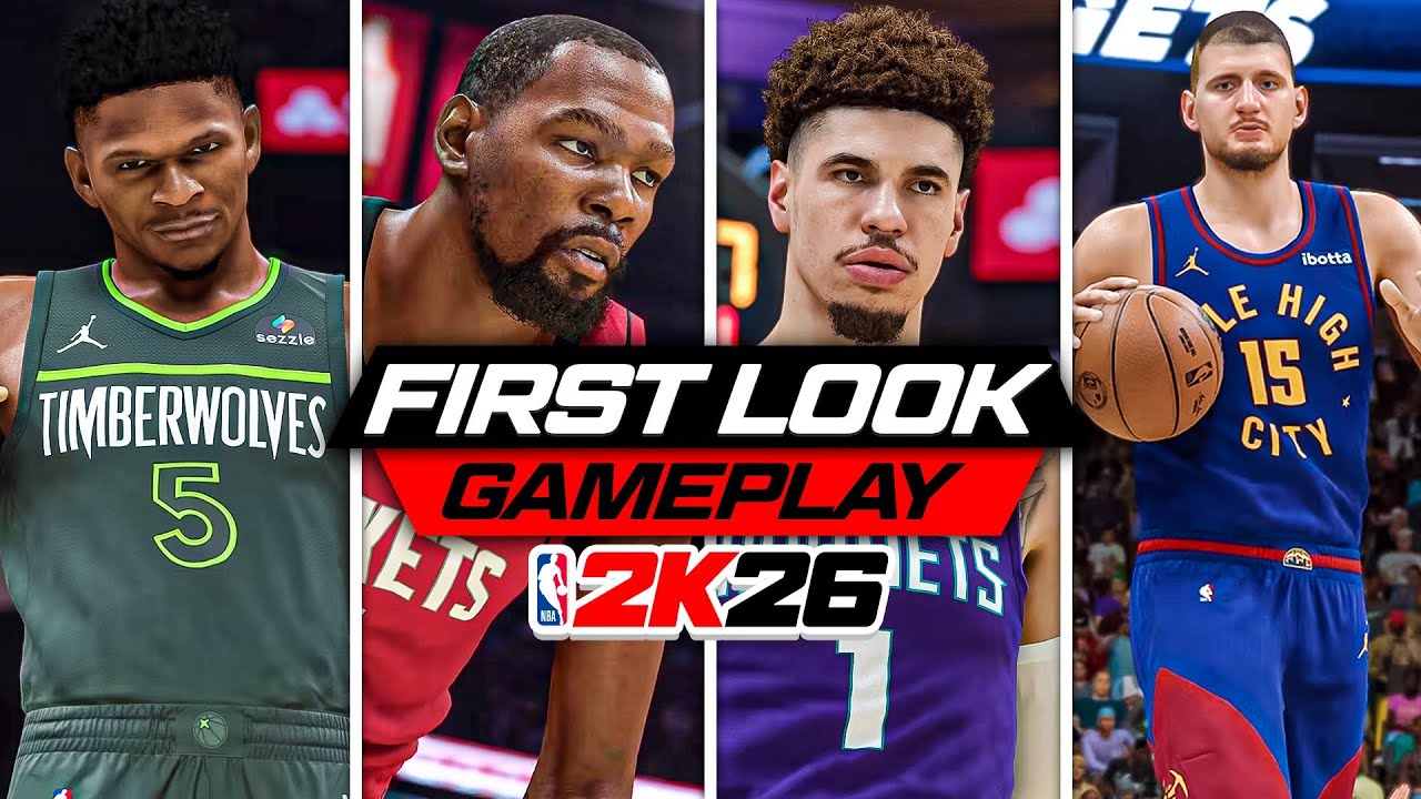 (First Look) NBA 2K26 REAL Game Play |Ankle Breakers |Behind the back ...
