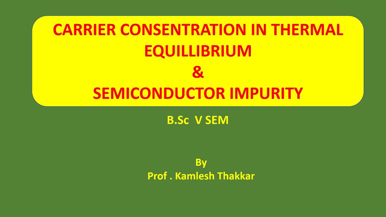 Impure Semiconductor Detail. - YouTube