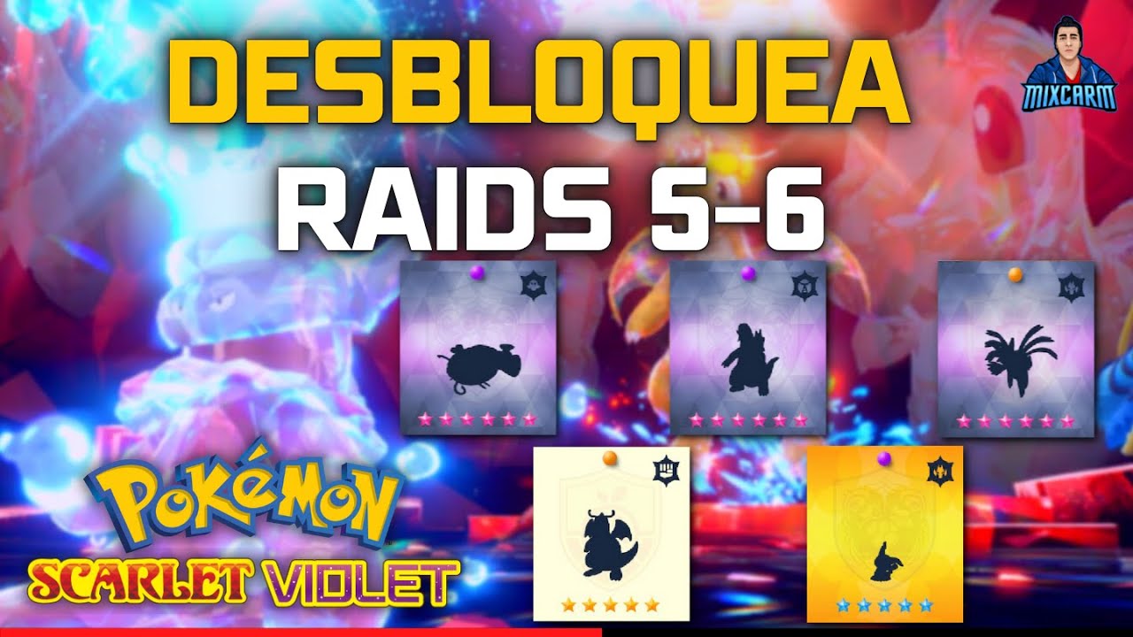 Como Desbloquear RAIDS 5-6 ESTRELLAS | Pokemon SV | Guía - YouTube