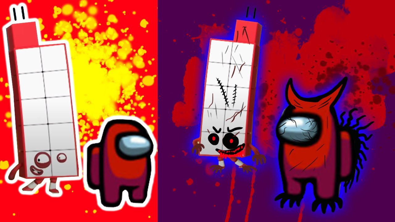 Numberblocks Meet Numbers 11 EVERY DAY AMONG US LIFE Horror Version ...