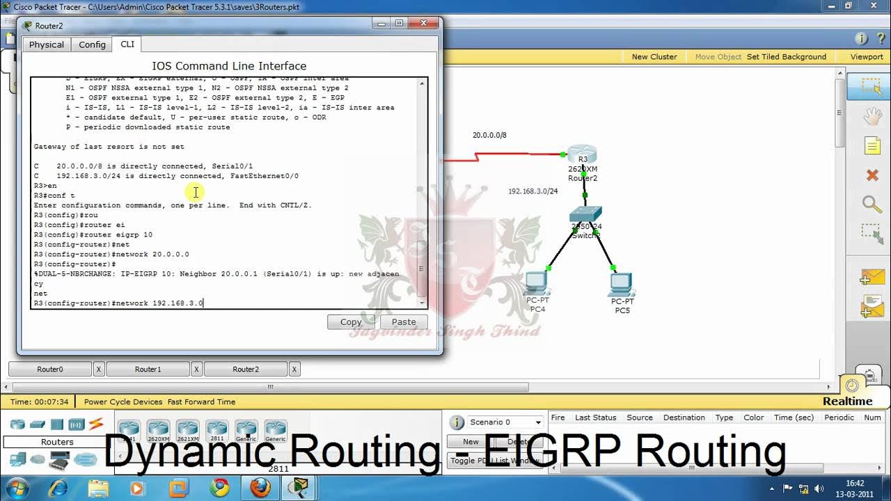 basic configuration of EIGRP. - YouTube