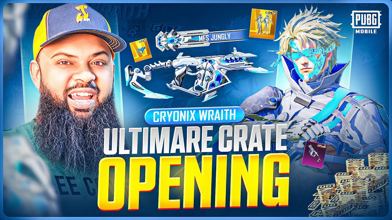 27,000UC 😱 Gilt Cryonix Wraith Set & Absolute Zero Vector Max Lucky Spin 🥶 PUBG Mobile Crate ...