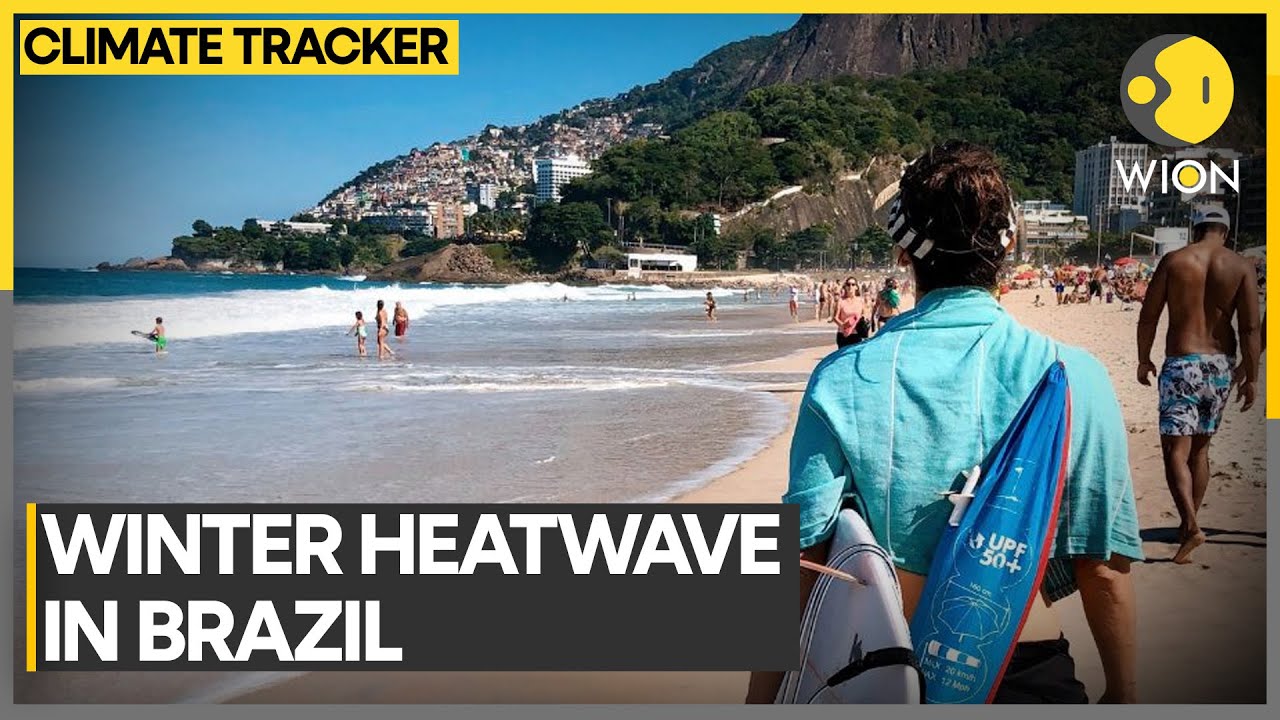 Brazilians head to the beach to escape high temperatures | WION Climate ...