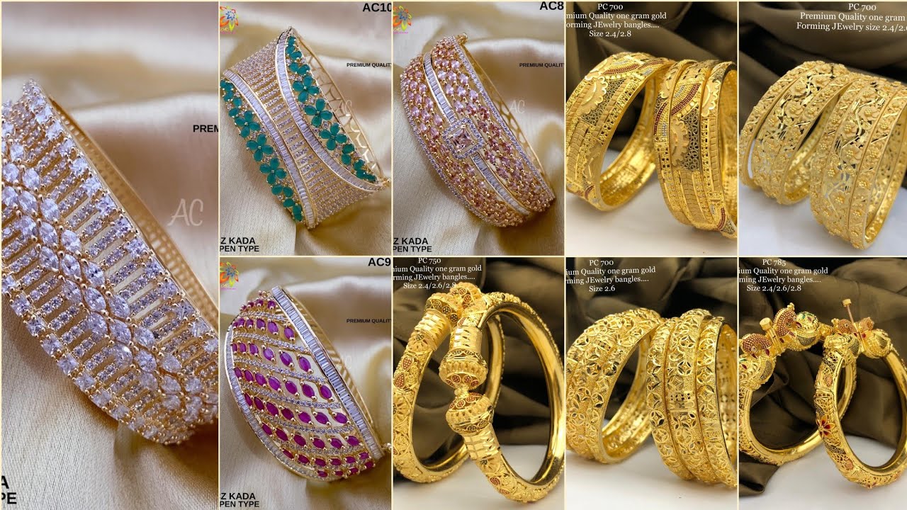 Jewellery collection, bangle set,valayal set, design bangles.. - YouTube