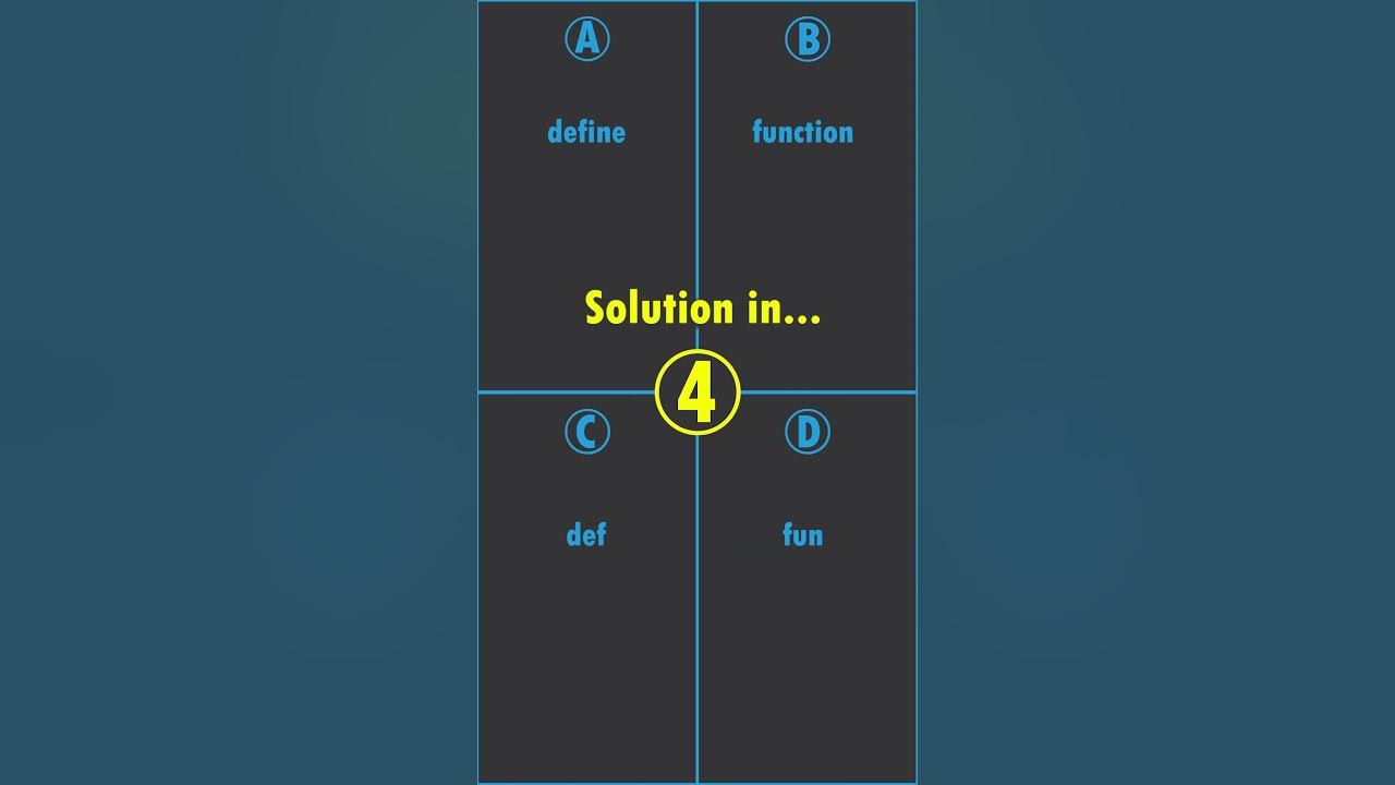 Quick Python Quiz Defining Functionspython Pythoncode Pythonquiz 9565