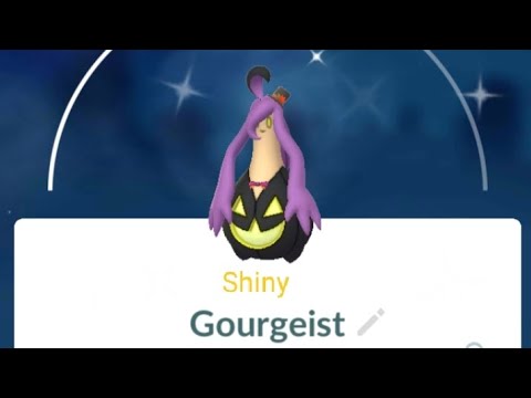 Shiny Pumpkaboo , shiny Gourgeist , Pokemon Go - YouTube