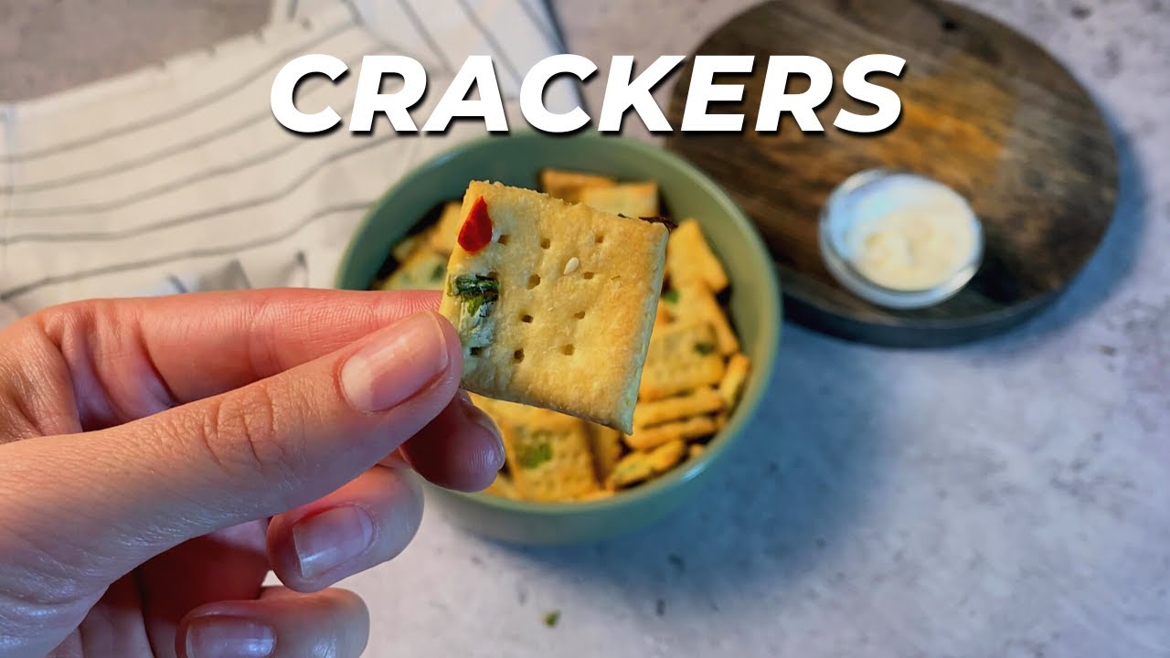 Homemade Crackers with Scallion & Chili: How to Make Crunchy Salty ...