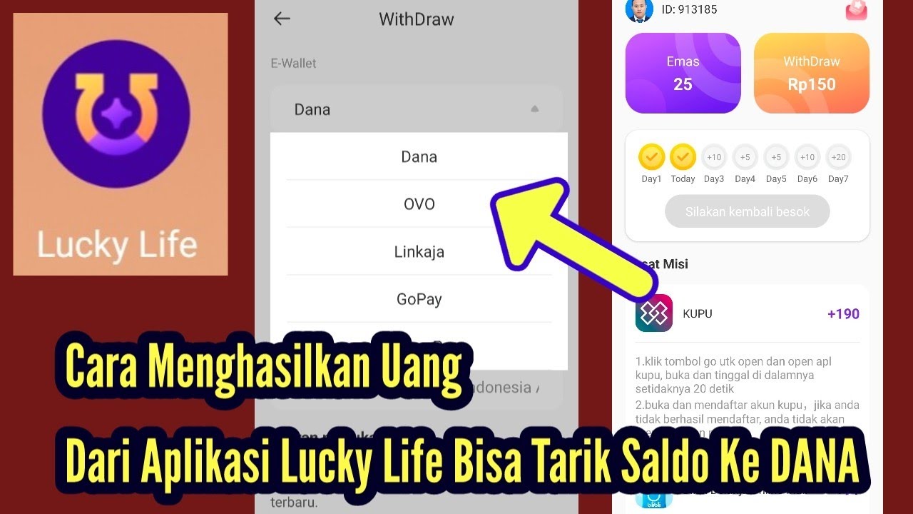 Cara Menghasilkan Uang Dari Aplikasi Lucky Life‼️Aplikasi Penghasil Uang Baru Rilis 2022 - YouTube