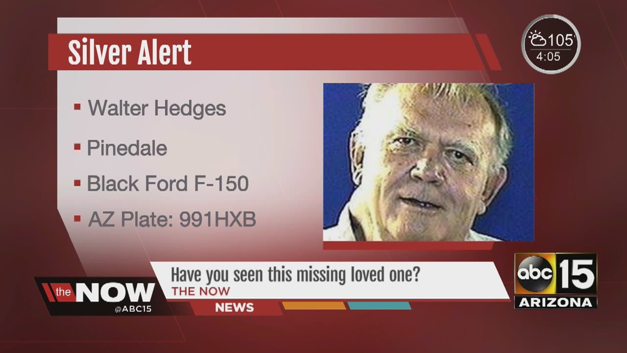 Silver Alert issued for missing 76-year-old Walter Hedges - YouTube
