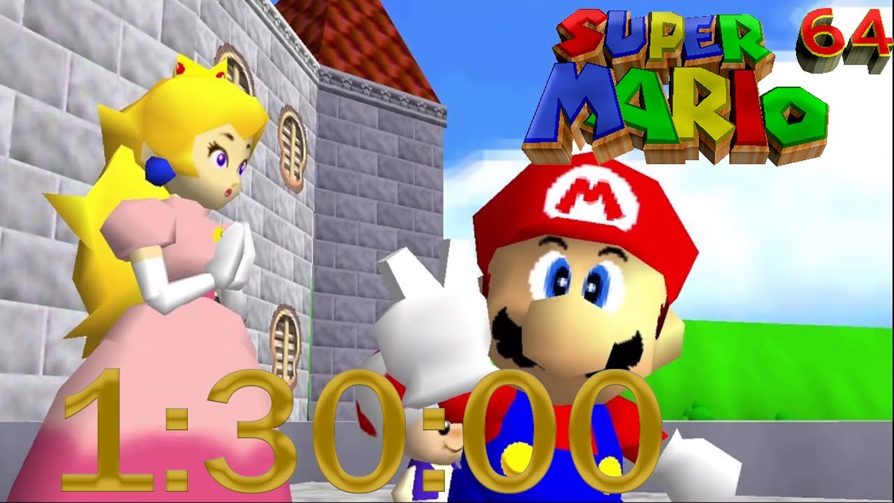 Super Mario 64 70 Sterne Run in unter 1:30:00 ? - YouTube