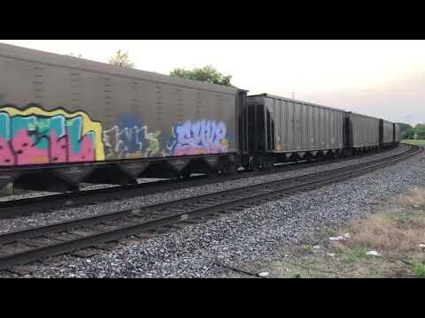 Eastbound BNSF 9232 loaded with coal - YouTube