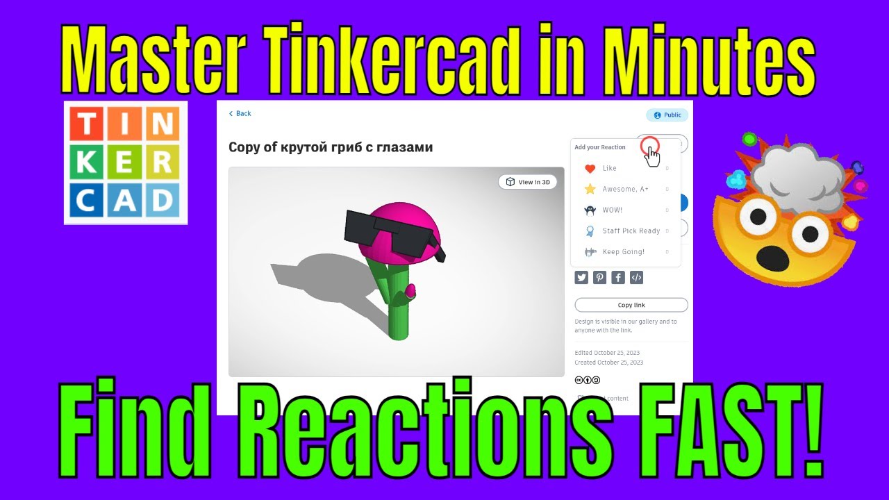 Find Tinkercad Reactions Super Fast with 1 Trick in your Notifications ...