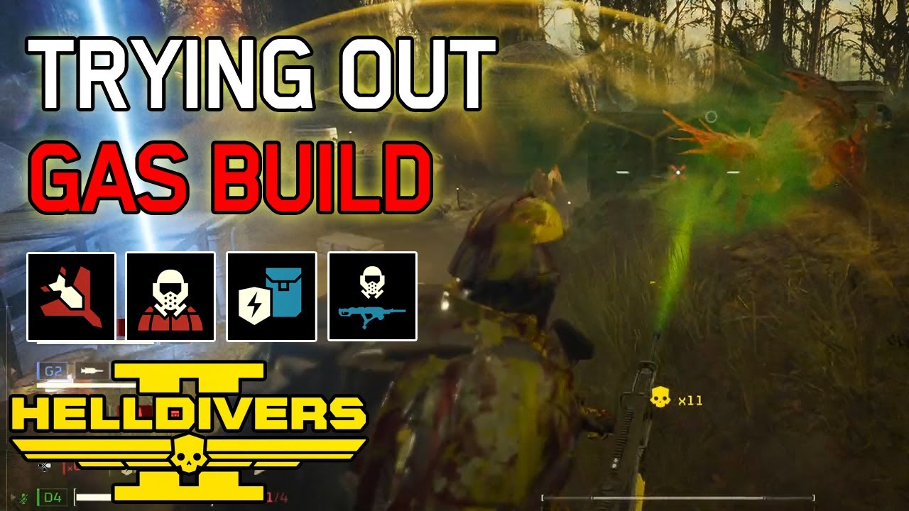 So I made a Gas Build... - Helldivers 2: Super Helldive Terminid CO-OP ...