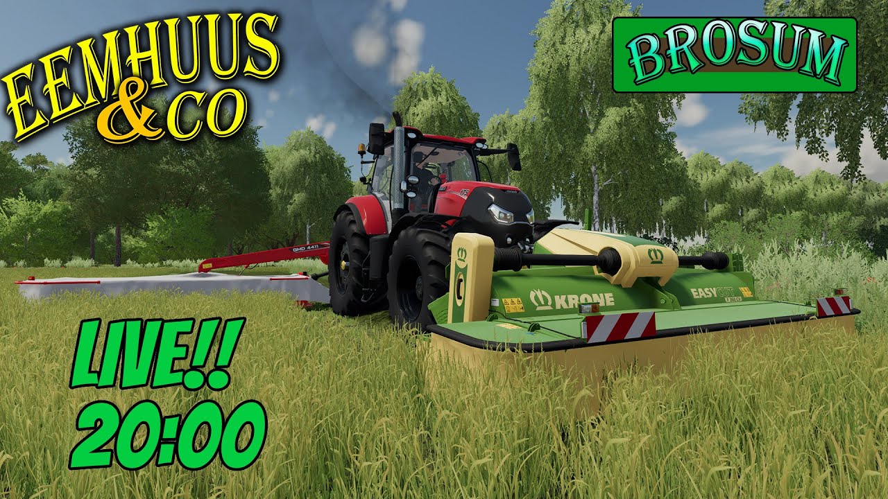 🔴 Farming Simulator 22 | BROSUM! | Eemhuus en Co!🔴 - YouTube