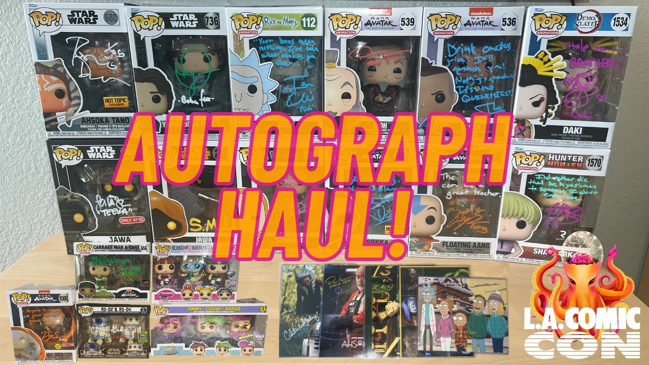 LA COMIC CON 2024! AUTOGRAPHS from Avatar The Last Airbender, Rick and ...