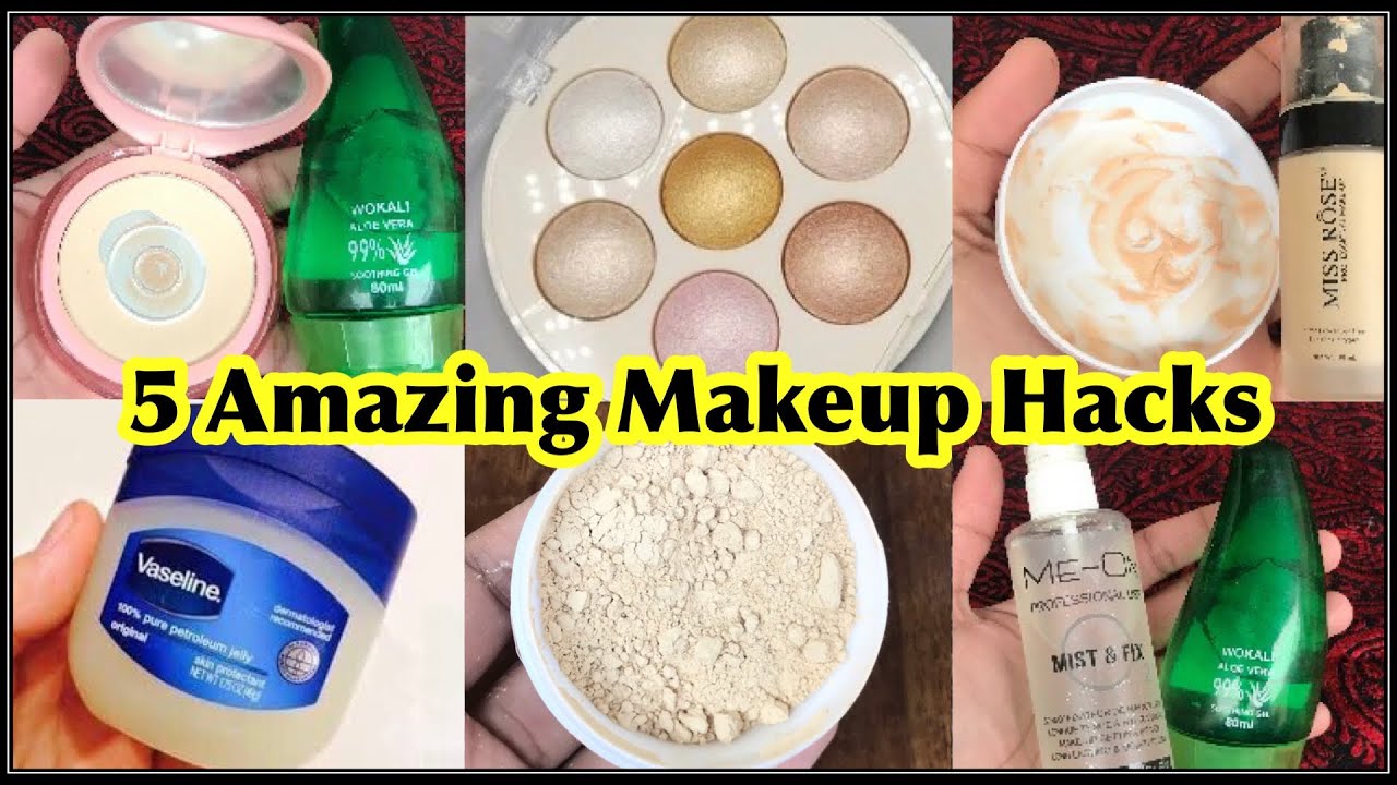5 Amazing Makeup Hacks part 2| 5 minutes makeup hacks | makeup hacks ...