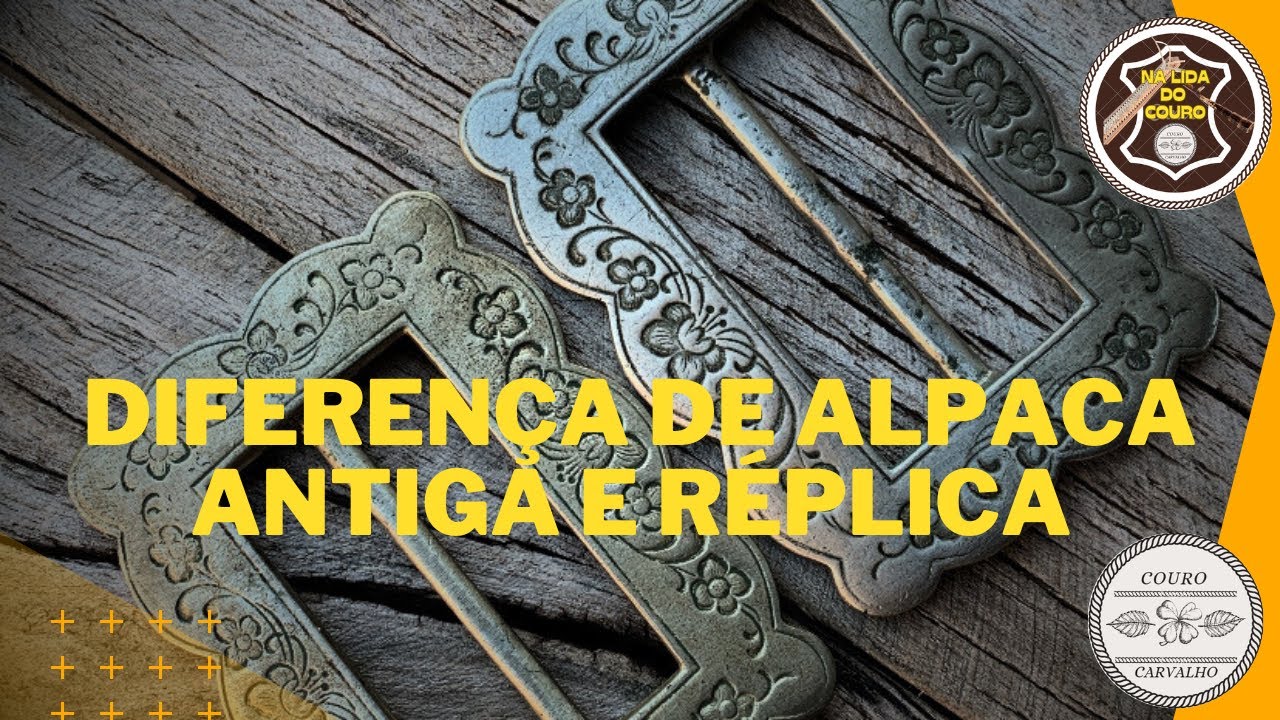 DIFERENÇA DE FIVELA ALPACA ANTIGA E ALPACA RÉPLICA #nalidadocouro # ...