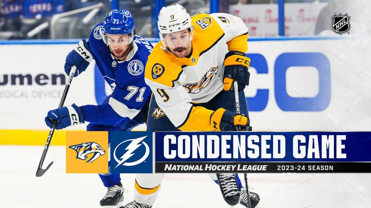 Nashville Predators vs Tampa Bay Lightning - Oct 10, 2023 HIGHLIGHTS ...