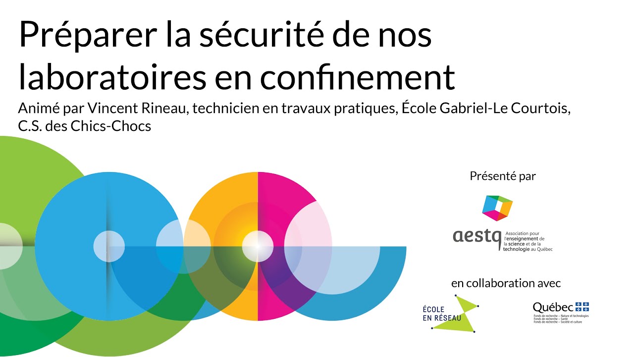 Préparer la sécurité de nos laboratoires en confinement - YouTube