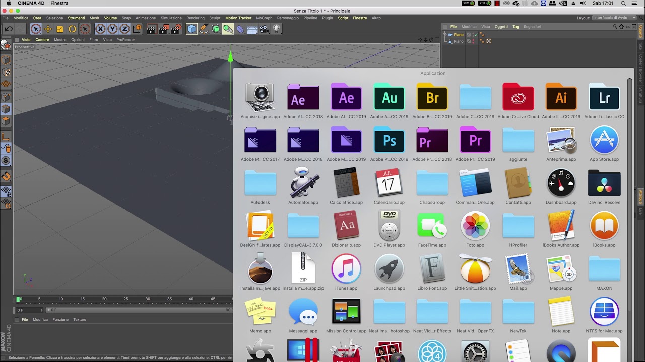 CINEMA 4D 0043 : r20 Creare un oggetto 3d da una immagine e esportarlo ...