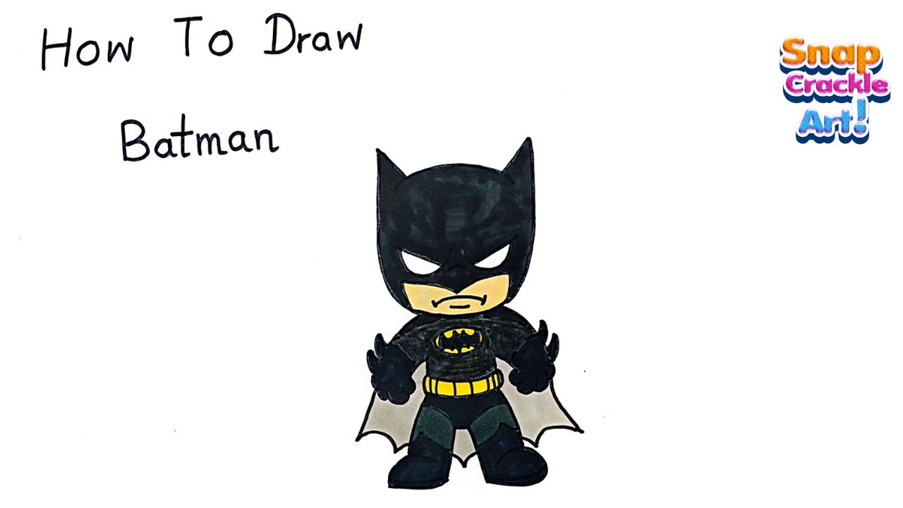 How To Draw Batman Step By Step | Drawing Lesson Made Fun And Easy ...