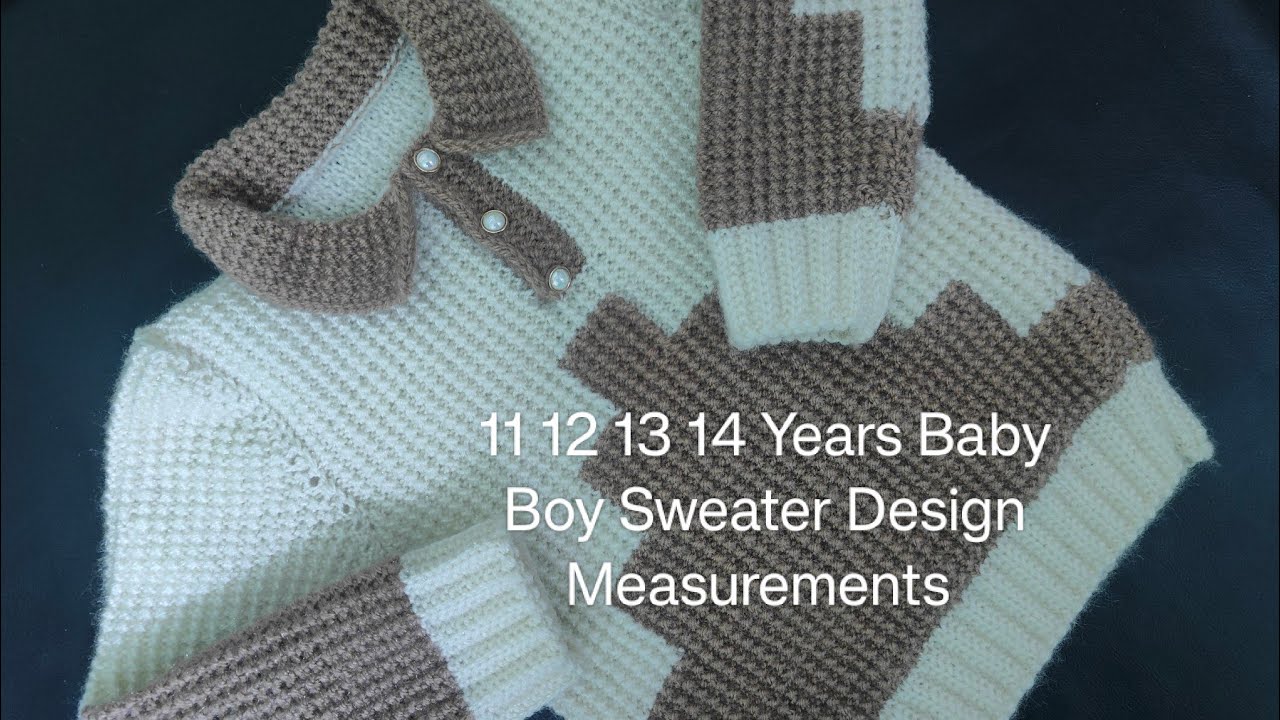 Sweater Design For Baby | Two Color Knitting For Baby Boy |Knitting ...