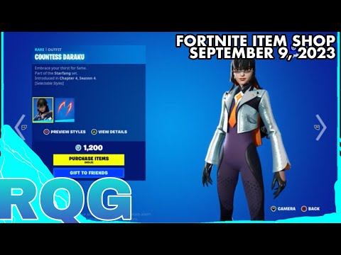 "NEW" COUNTESS DARAKU SKIN IS HERE! FORTNITE ITEM SHOP (September 9 ...