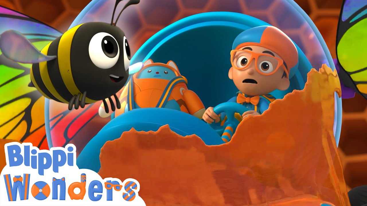 Blippi Wonders! | Honey Bees! | Learn | ABC 123 Moonbug Kids | Fun ...