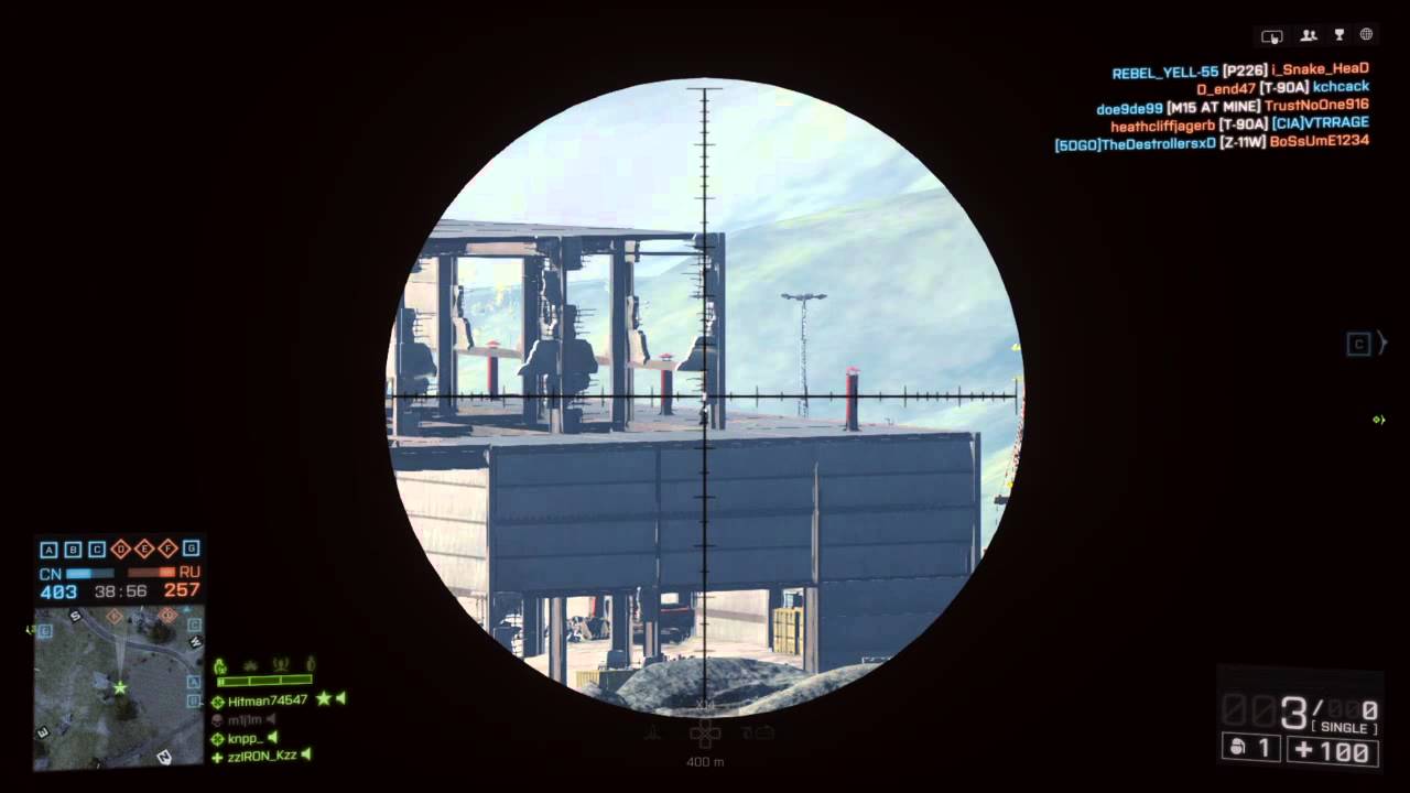 PS4 BATTLEFIELD 4 - LONG SNIPER SHOT - YouTube