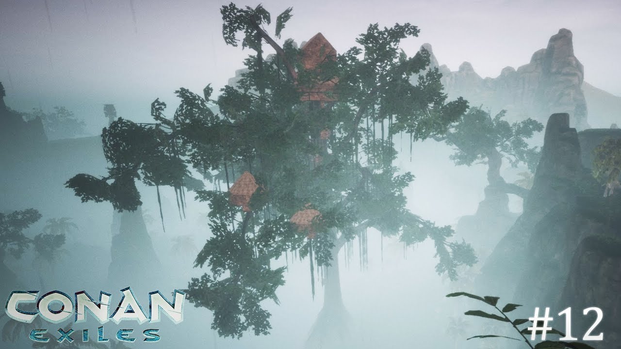 Conan Exiles - Building on top of a Giant Tree - Full Release E12 - YouTube
