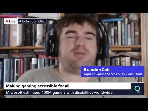 Bloomberg Quicktake LIVE Interview with Brandon Cole, Aquent Games Accessibility Consultant ...