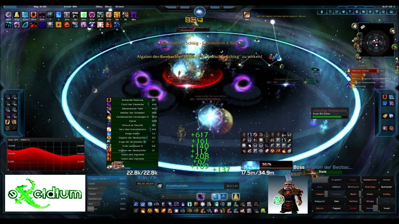 Ulduar 25 Man - Algalon the Observer / Excidium - YouTube