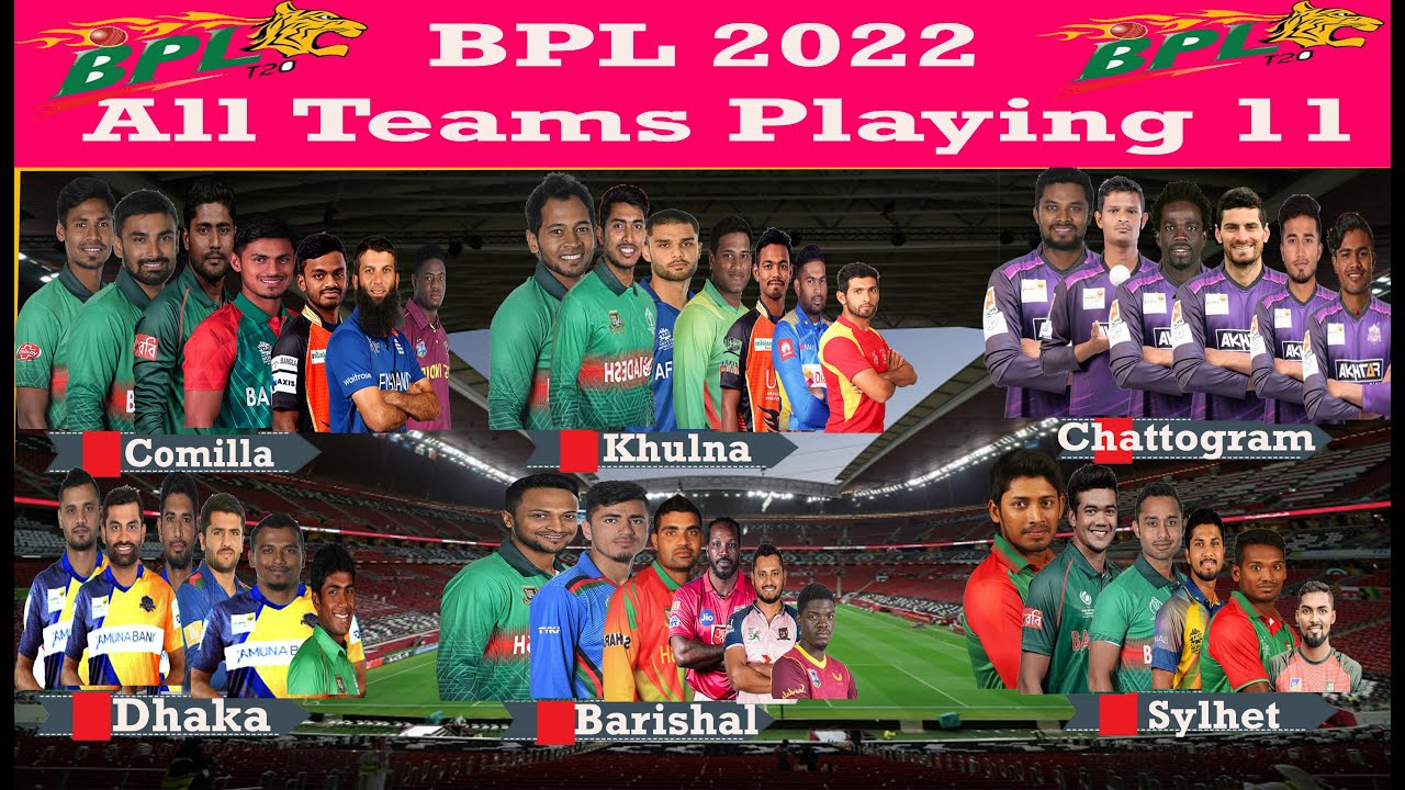 BPL 2022 - All Teams Playing 11 | All Teams Playing 11 BPL 2022 | BPL ...