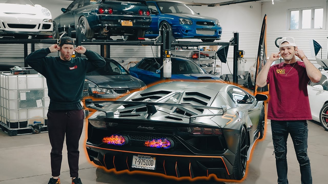 Gintani Equipped Lamborghini SVJ SHOOTS FLAMES - YouTube