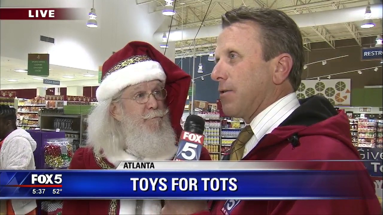 Toys for Tots, Santa at Cascade Publix - YouTube