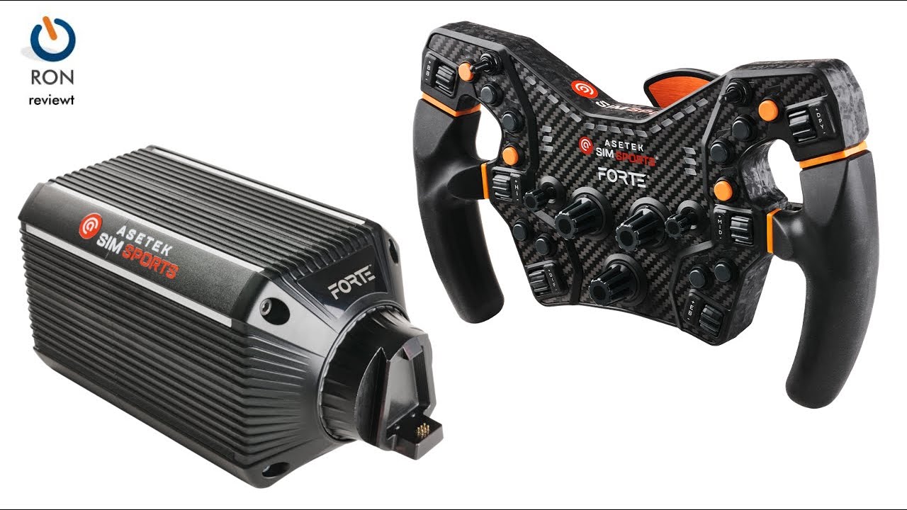 Asetek Forte Direct Drive Wheelbase 18 Nm + Forte Formula Steering ...