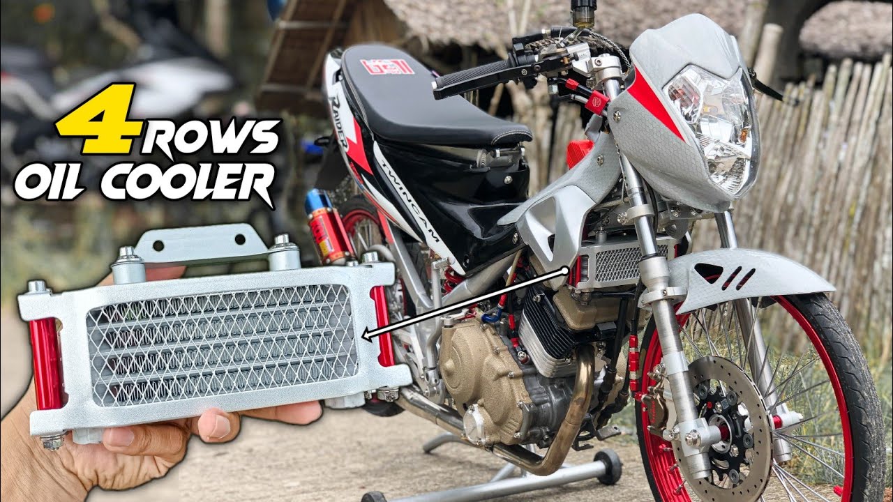 Universal Oil Cooler installed on Raider 150 - YouTube