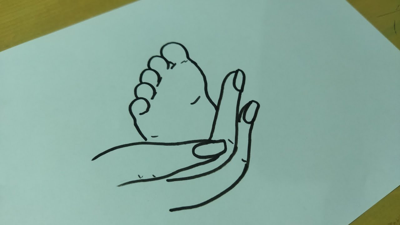 baby toe | baby toe drawing | how to draw a baby toe easily | baby toe ...