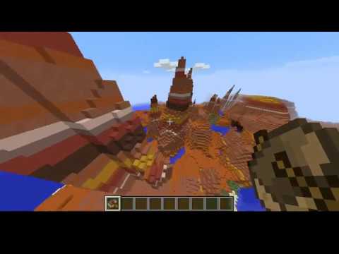 Minecraft PC 1.12.2 seed (mesa bryce biome + giant cavern) - YouTube