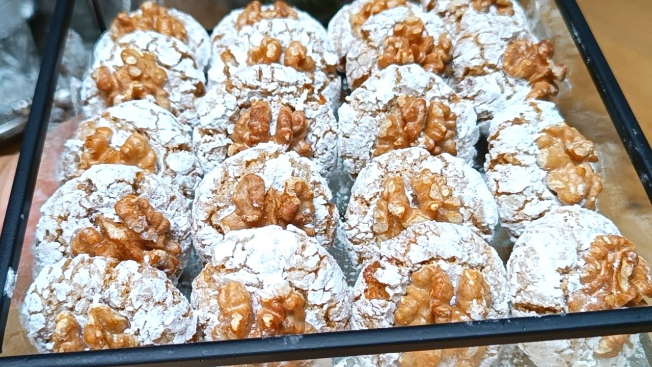 GHRIBIA AUX NOIX PRÊT EN 5 MINUTES!!!🇲🇦 facile et rapide(ghribia gerge3 ...