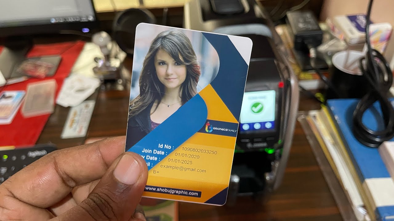 ID Card Printing | zebra Zc300 | Pav card | Test Print - YouTube