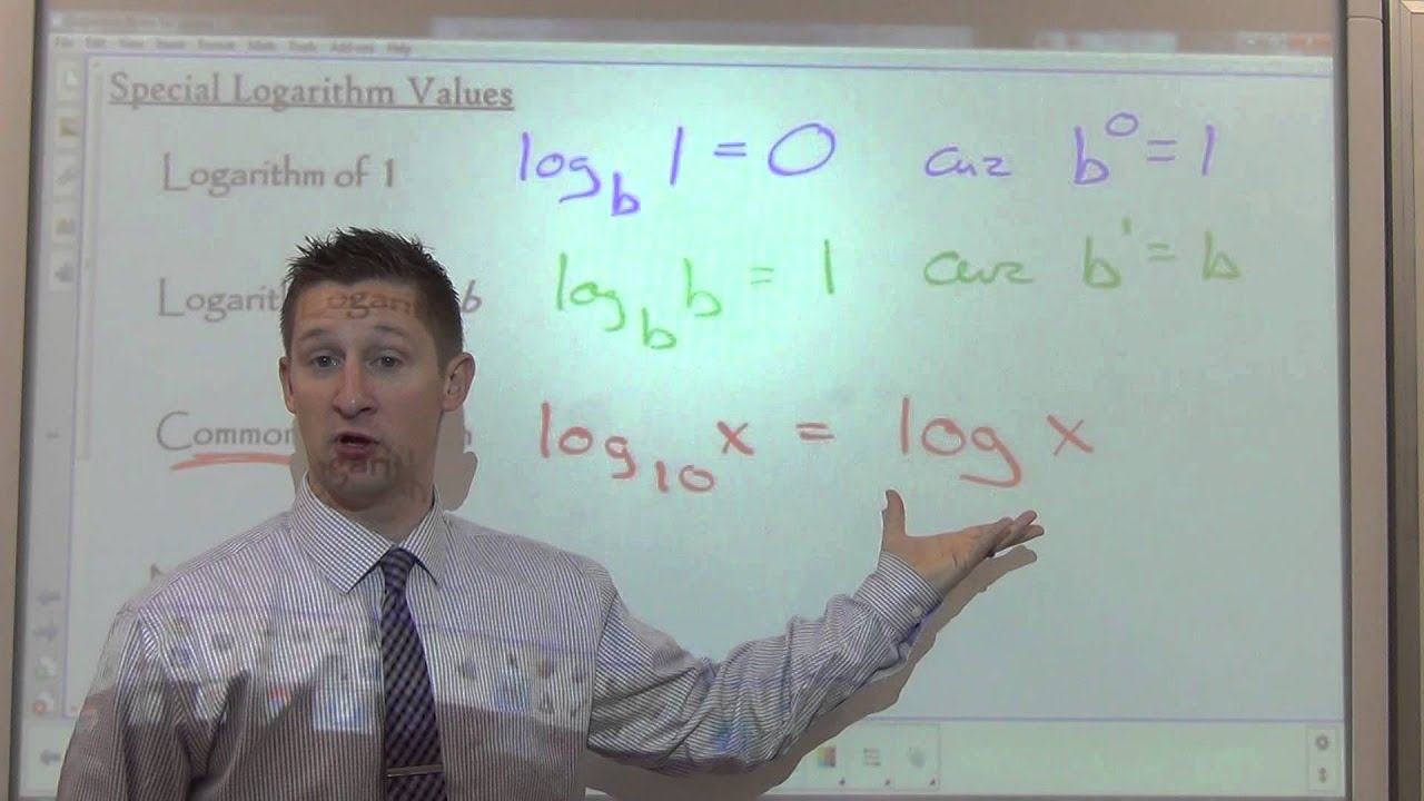 Logarithms 3 - Special Logarithm Values - YouTube