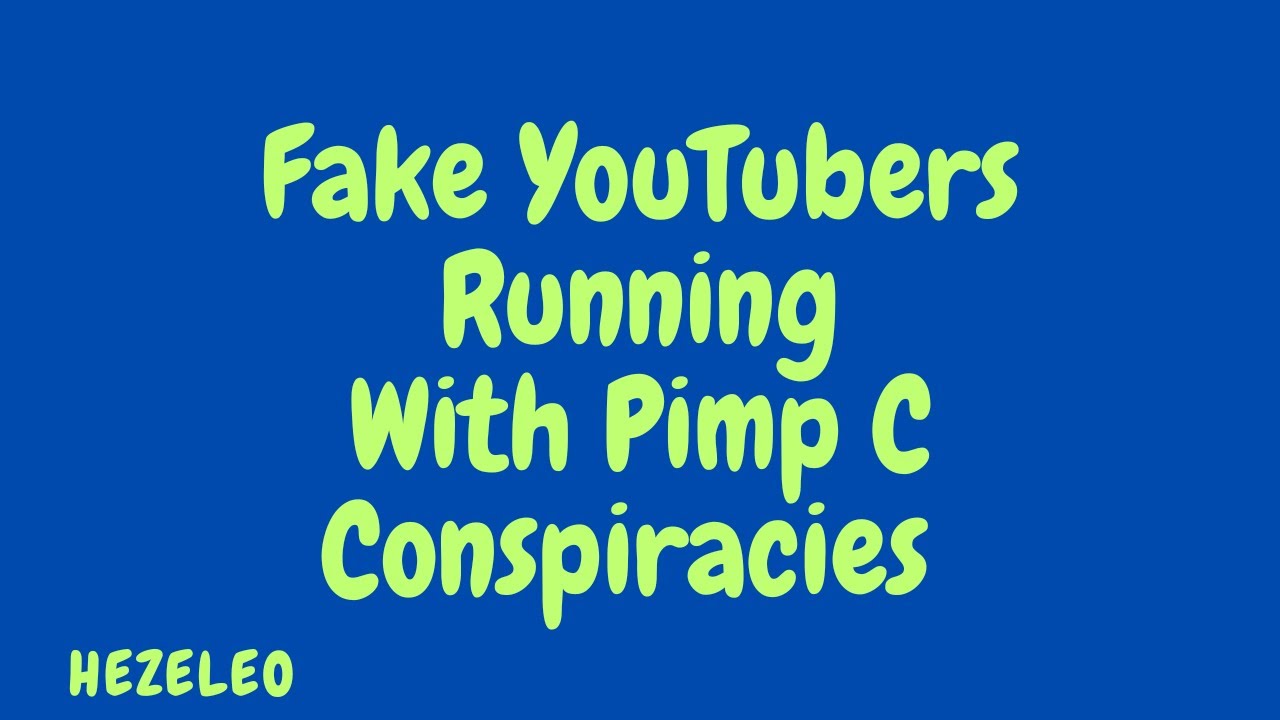 Fake YouTubers Running With Pimp C Conspiracies - YouTube