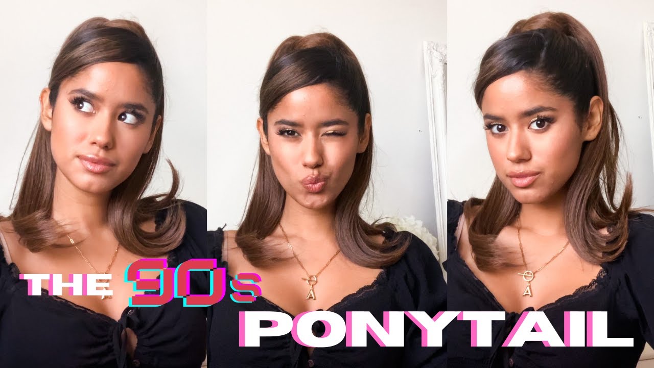 THE 90S FLIPPED PONYTAIL USING INH HAIR EXTENSIONS | BELLA HADID ...