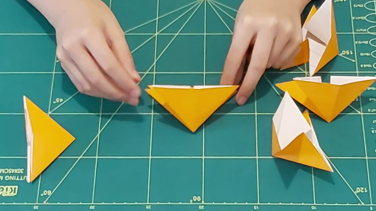 origami flexing polygon - YouTube