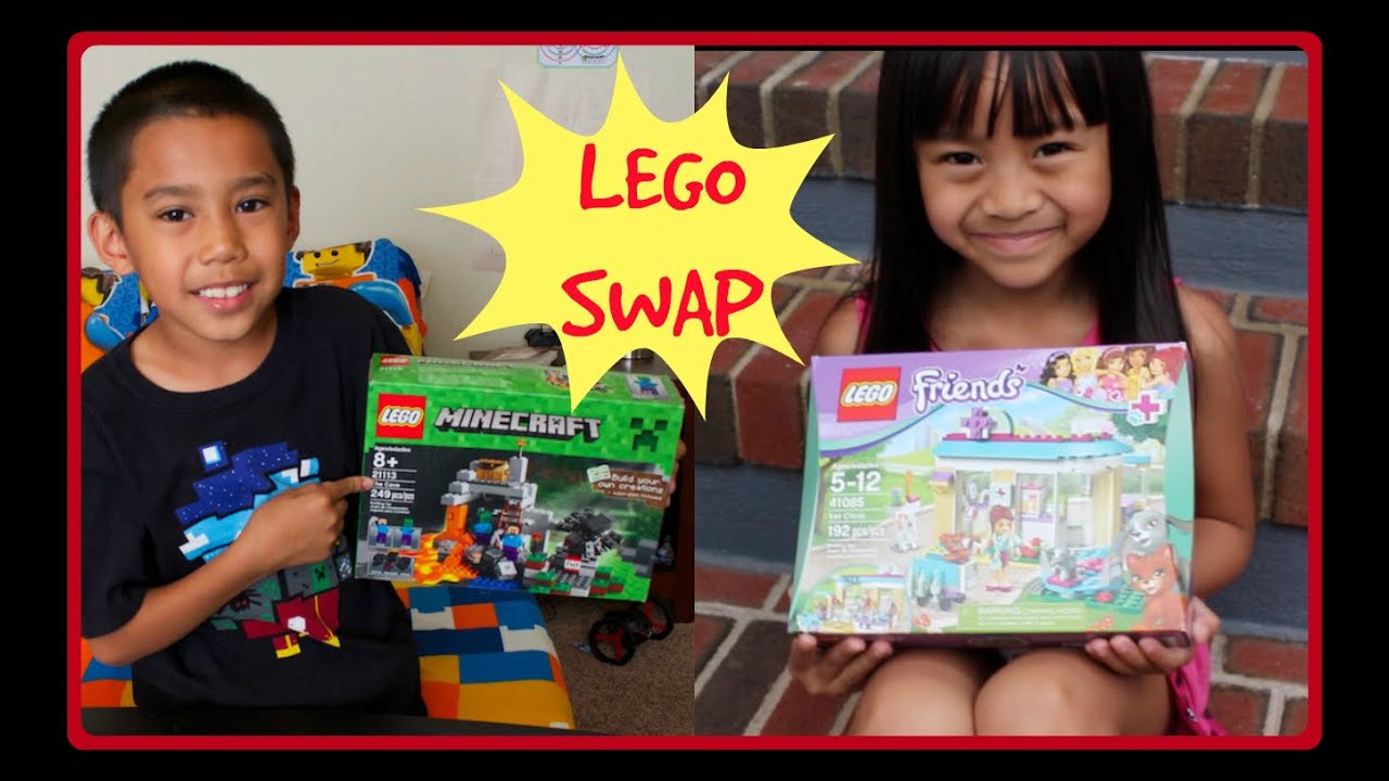 Lego Swap w/ Isaiah & Emelyn of MommyTipsByCole - YouTube